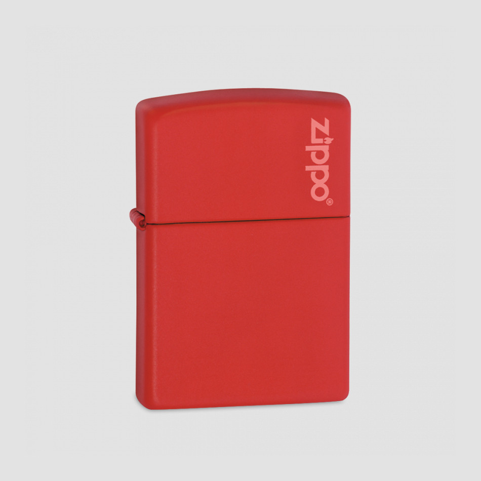 ZIPPO-233ZL ZIPPO, Зажигалка Classic Red Matte Logo Zippo, ZIPPO, США – купить в интернет ...