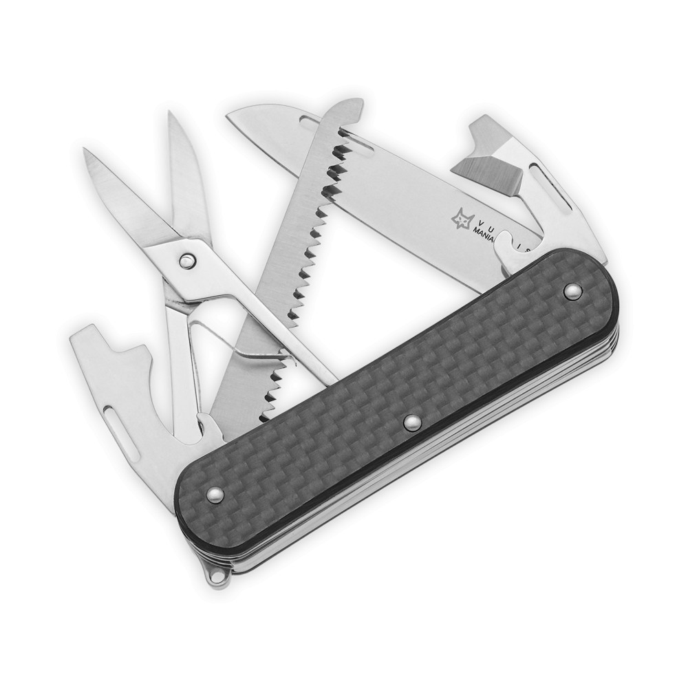 FFX-VP130-SF5 CF FOX, Нож многофункциональный складной Vulpis, 5,5 см ...